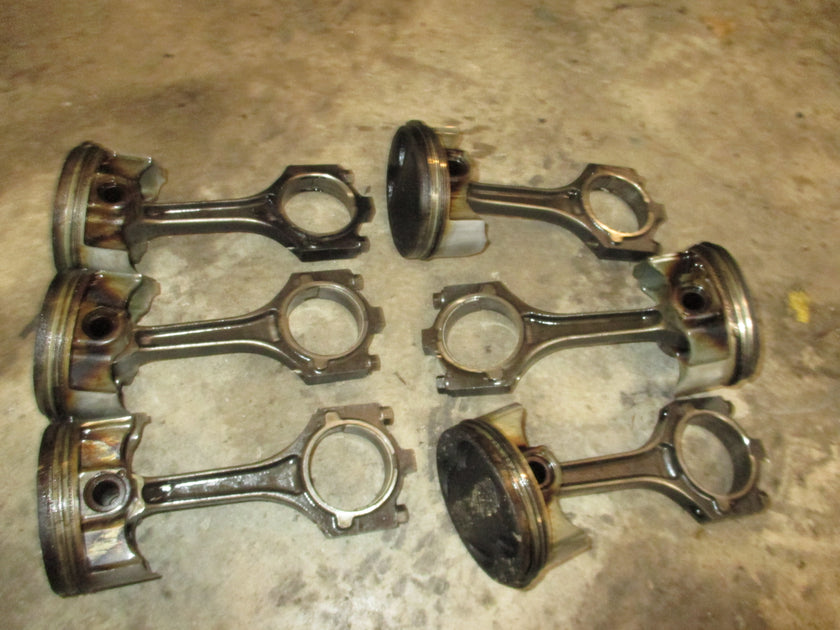 Yamaha/mercury 225hp 4 stroke outboard piston and rod set (69J-00 ...