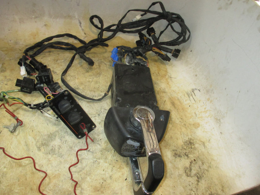 Yamaha outboard dual top mount DEC 6x6 binnacle control with ignition ...