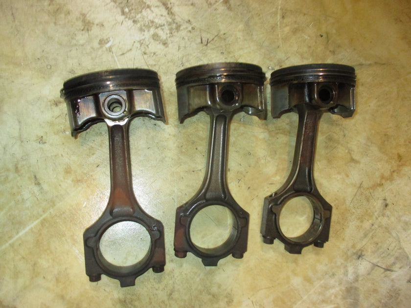 Yamaha/mercury 225hp 4 Stroke outboard piston and rod set of 3 (69J-00 ...
