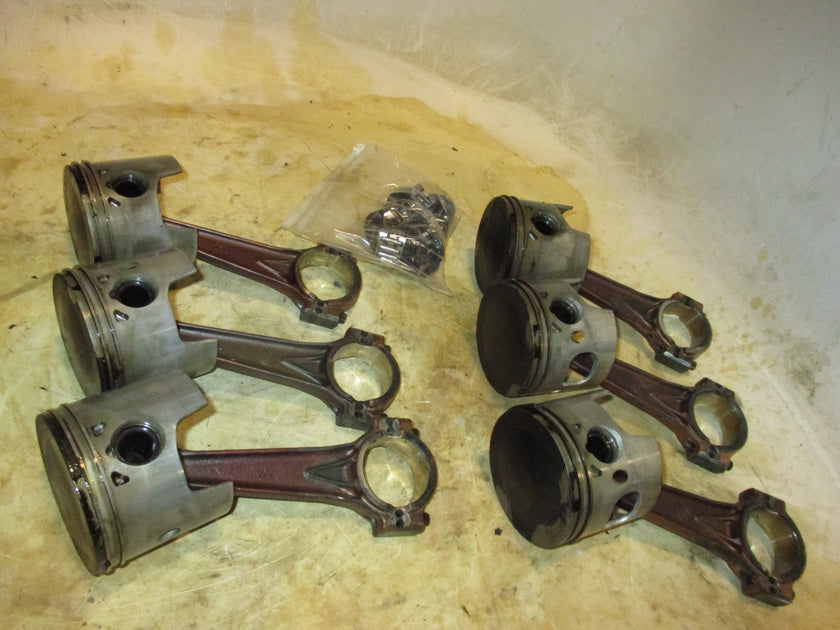 Johnson 200hp 2 stroke Ocean runner outboard piston and rod set of 6 ...