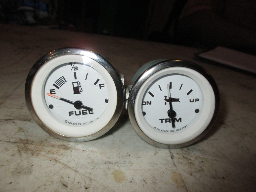 Teleflex outboard Lido Series Fuel and trim gauge | Strouds Marine